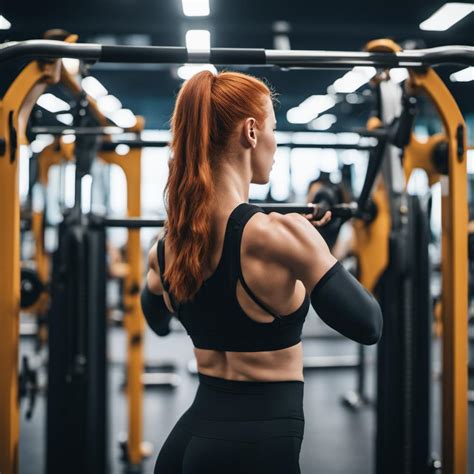 Tall Muscular Ginger Girl At The Gym By Tinnyboi On Deviantart