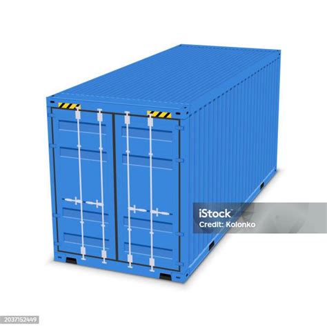 Cargo Container 3d Isolated Storage Shipping Box Export Import