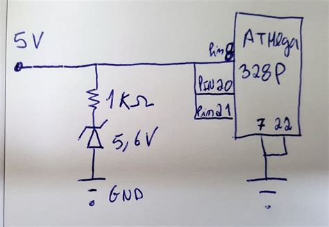 Circuit Protection With Zener 5 6v General Electronics Arduino Forum