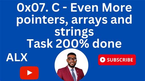 0x07 C Even More Pointers Arrays And Strings Youtube