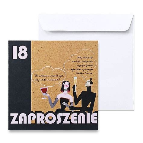 Zaproszenia Na Urodziny Koperta Osiemnastka Erli Pl