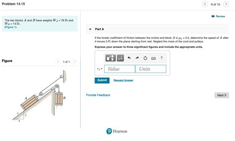 Solved Problem O Of Review The Two Blocks A And Chegg Com