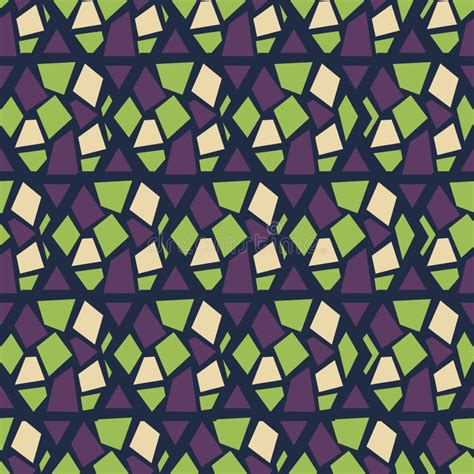 Seamless Abstract Pattern Set Rhombus Stock Vector Illustration Of