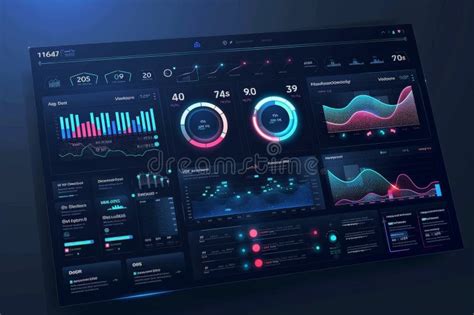 Toolkit Ui Ux Dashboard Infographic Template With Big Data Visualization Pie Charts Workflow