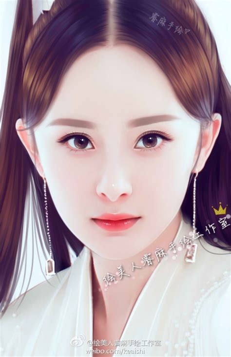 杨幂最美的图片手绘颖图片最美以前大山谷图库