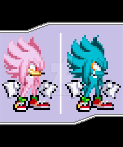 Hyper Knuckles Or 2 Sprite By Cable Ink On Deviantart