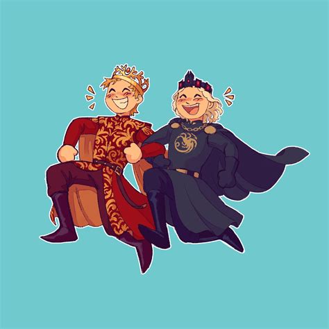 Francy Sketches They Would Be Besties Art Joffrey Baratheon Aegon Ii Targaryen House Of The