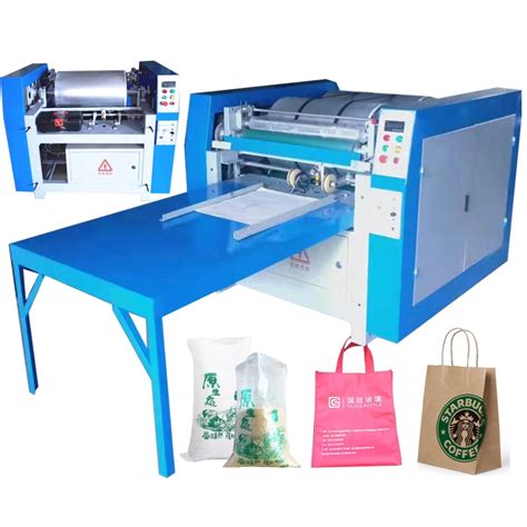 Print Kraft Shopping Paper Bag Flexo Printing Machine Manual Plastic