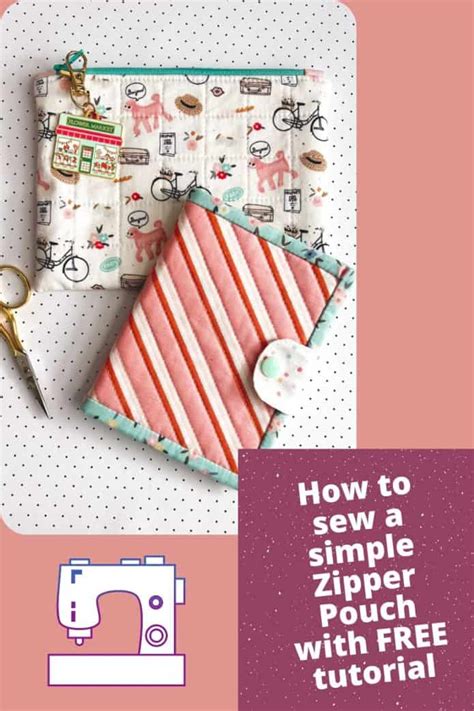 How To Sew A Simple Zipper Pouch With Free Tutorial Sew Modern Bags