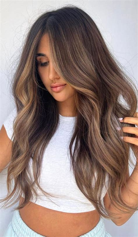 Hair Colour Trends To Try In Caramel Balayage Soft Waves