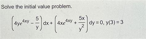 solve the initial value