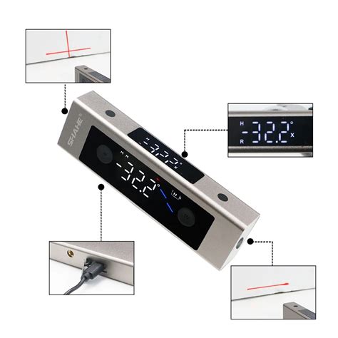 Shahe Digital Laser Protractor Inclinometer Precision Angle Measuring