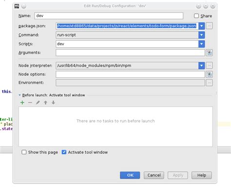 WebStorm Error Please Specify Npm Package Stack Overflow