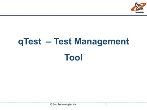 qtest test management tool ppt