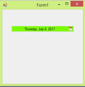 Custom Datetimepicker Control With Background Color And Icon In Windows Forms