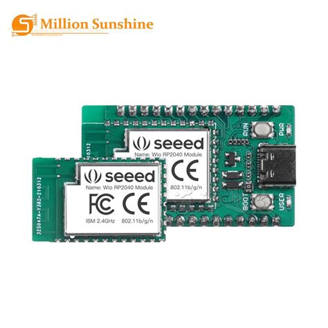 Raspberry Pi Pico Wio Rp2040 Module Carrier Board Wifi Chip Mini