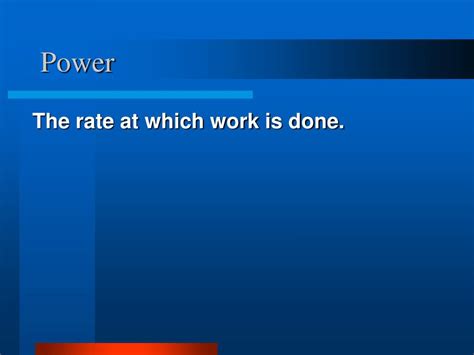 Ppt Work And Power Calculations Powerpoint Presentation Free