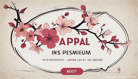 Japanese Sakura Poster Stable Diffusion Online