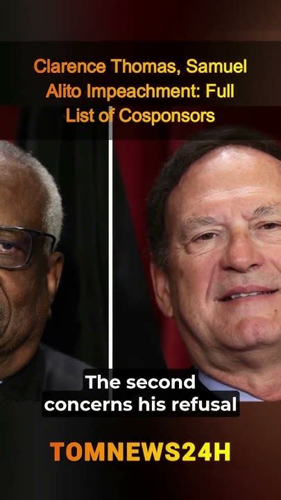 Clarence Thomas Samuel Alito Impeachment Full List Of Cosponsors
