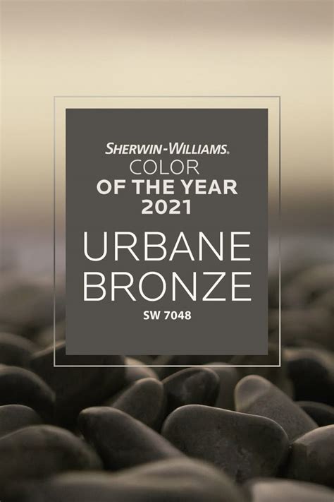 Sherwin Williams 2021 Color Of The Year Urbane Bronze Sw 7048 Paint