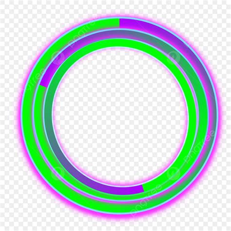 Light Shine Clipart PNG Images Shining Circle In Green Neon Lights Png