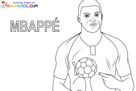 Dibujo De Kylian Mbapp Para Colorear Dibujo Del Jugador De F Tbol The