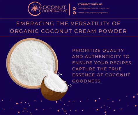 What Is Organic Coconut Cream Powder The Coconut Cooperative