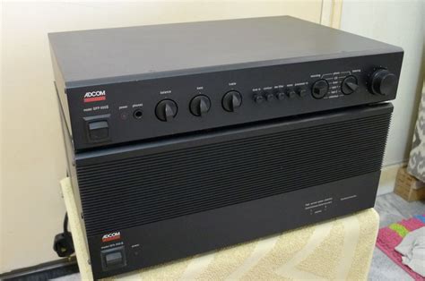 Adcom Preamplifier Gfp 555 Ii And Adcom Power Amplifier Gfa 555 Ii