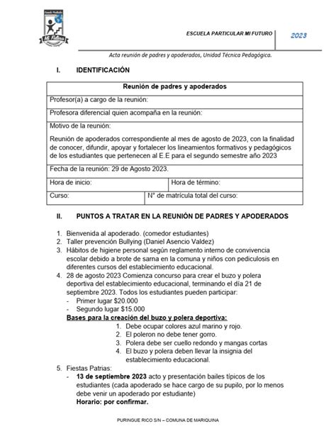 Acta Reunión Apodrados 29 08 2023 Pdf