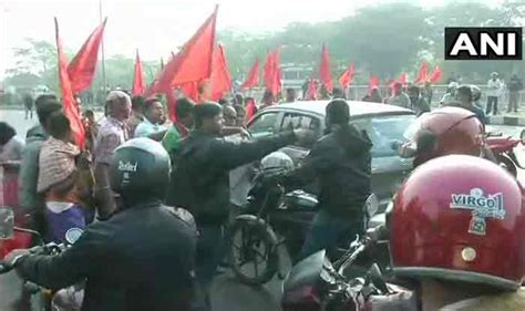 Two Day Bharat Bandh Evokes Mixed Response Bengal And Kerala Worst Hit