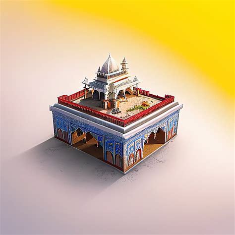 Modelo De Microciudad Surat Gujart India Ai Generativo Stock De