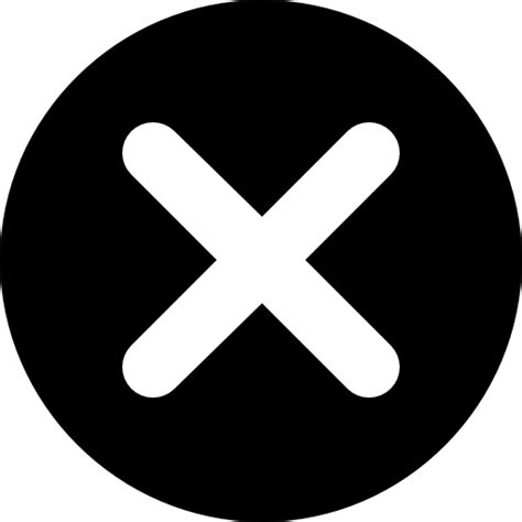 Cancel Basic Rounded Filled Icon