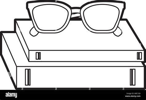 Teacher Day School Book And Glasses Celebration Stock Vector Image