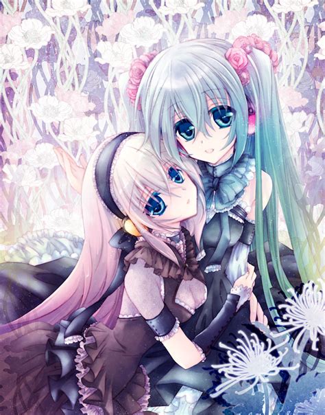 Hatsune Miku And Megurine Luka Vocaloid Drawn By Mesubuta Danbooru