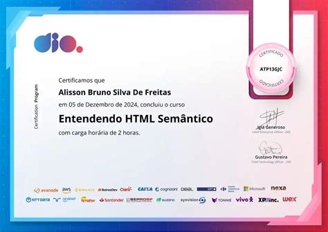 Alisson Bruno Silva De Freitas On Linkedin Entendendo Html Semântico