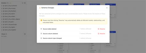 Working With Data Source Schema Changes Wren AI