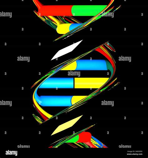 This Image May Not Be Used In Educational Posters Dna Molecule Computer Illustration Of A