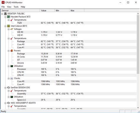 Hwmonitor для Windows 10