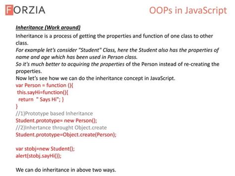 Object Oriented Programming In Javascript Pptx Web Development Internet