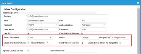 example creating an inbox that creates a generic business object