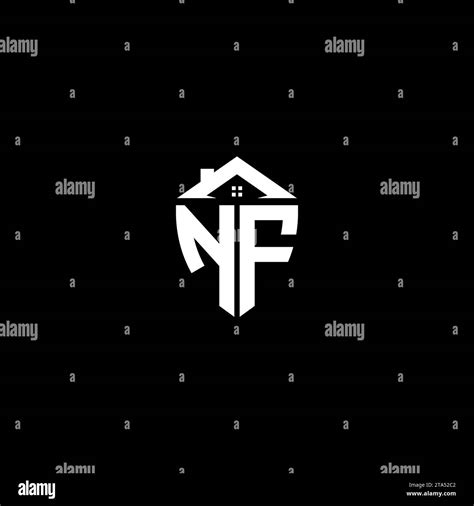 Nf Initials Premium Shield Logo Monogram With Home Designs Modern