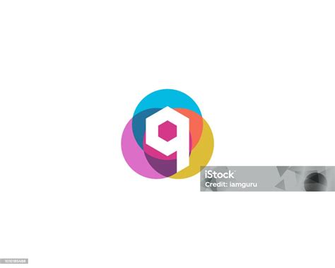 편지 Q 로고 디자인입니다 화려한 동그라미 아이콘 로고 오버레이 0명에 대한 스톡 벡터 아트 및 기타 이미지 0명 개성
