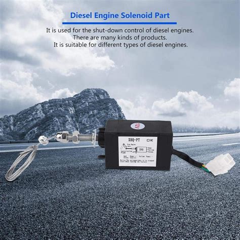 Válvula Electromagnética Del Motor De Dc 1224v Disel Llama Hacia Fuera Parte Del Solenoide Del