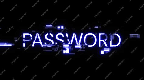 Premium Photo 3d Rendering Password Text With Screen Effects Of