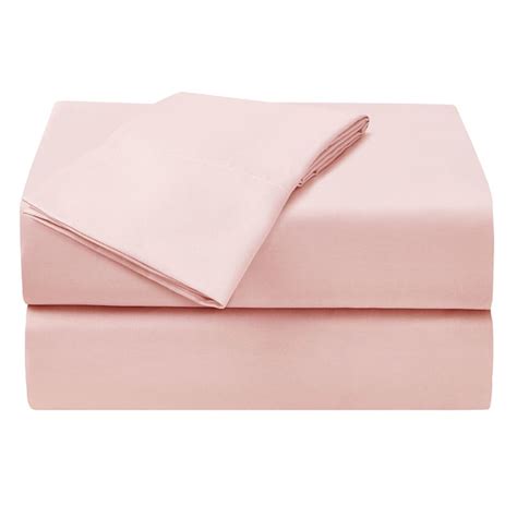 3 Piece Solid Pink Sheet Set Twin Xl
