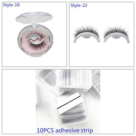 Reusable Self Adhesive Eyelashes Natural Multiple Reversible Glue Free
