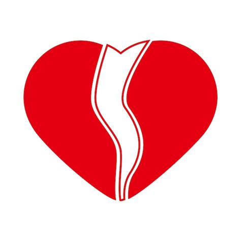 심장의 벡터 일러스트 레이 션 프리미엄 벡터