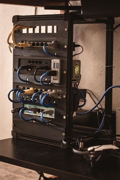 Mini Rack Profile Aluminum And 3d Printed Plates And Home Lab Services R Minilab