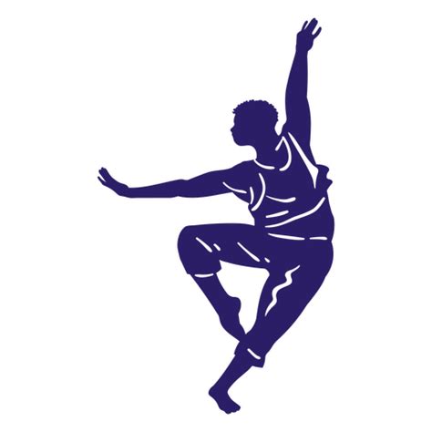 Diseño Png Y Svg De Silueta De Personas De Pose De Música De Baile Para