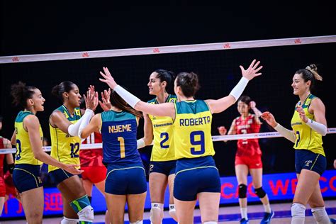 WorldofVolley VNL W Brazil Triumphs Over Japan WorldOfVolley
